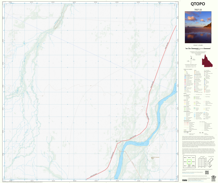 Clonagh (7057-33) Map by Department of Natural Resources and Mines ...