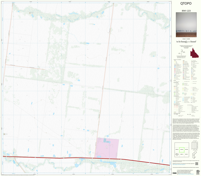 Commoron (8941-223) Map by Department of Natural Resources and Mines ...