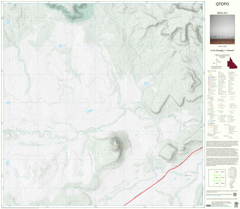 Cotherstone (8552-412) Map by Department of Natural Resources and Mines ...
