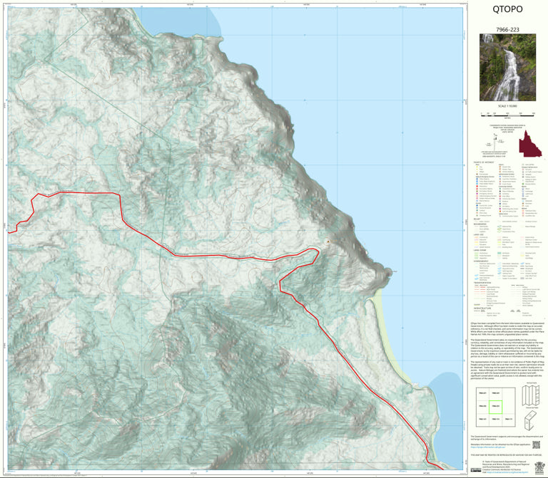 Cowie Point (7966-223) Map by Department of Natural Resources and Mines ...