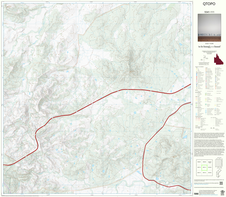 Cunninghams Gap (9341-111) Map by Department of Natural Resources and ...