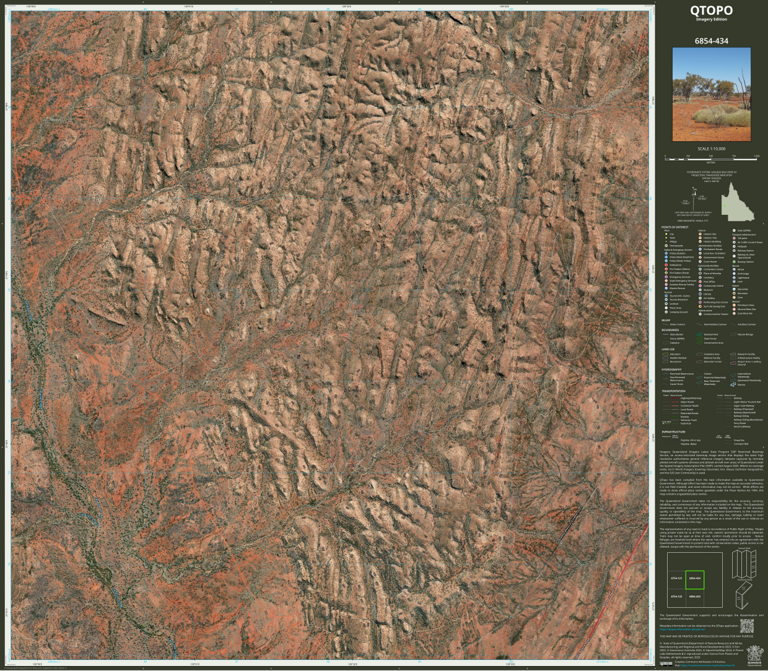 Dajarra (6854-434i) Map by Department of Natural Resources and Mines ...