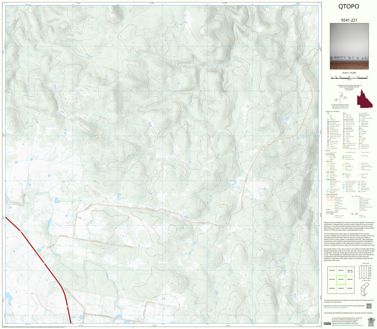 Dalveen (9241-221) Map by Department of Natural Resources and Mines ...