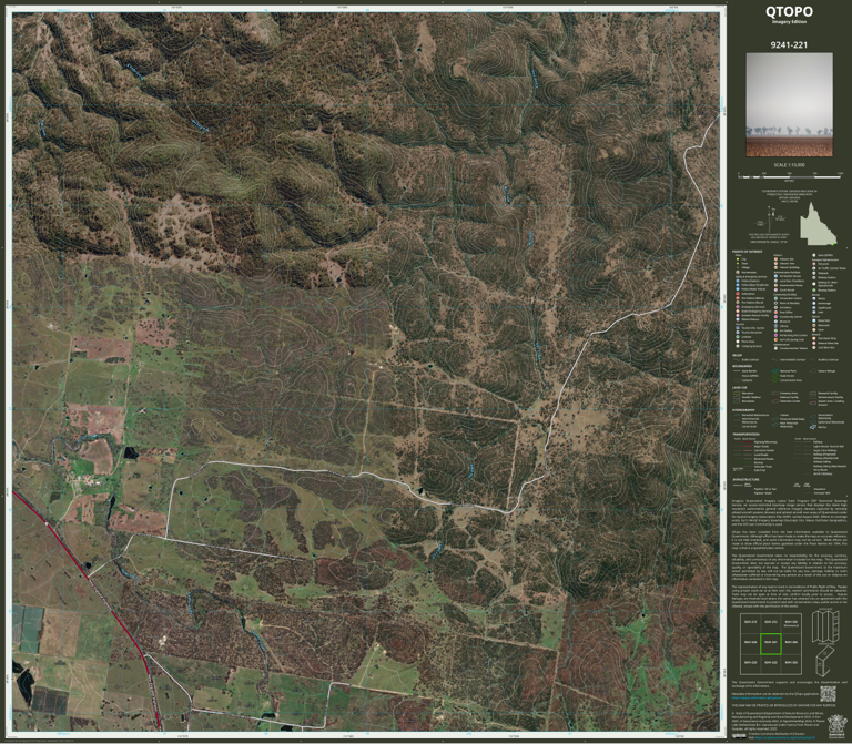 Dalveen (9241-221i) Map by Department of Natural Resources and Mines ...