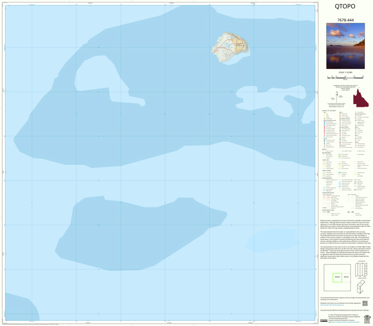 Darnley Island (7678-444) Map by Department of Natural Resources and ...