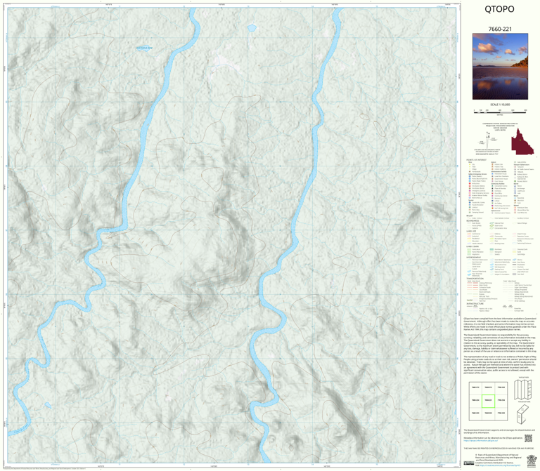 Diggings Creek (7660-221) Map by Department of Natural Resources and ...
