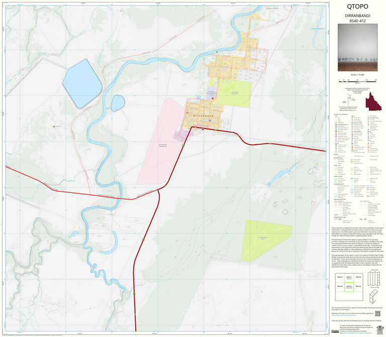 Dirranbandi (8540-412) Map by Department of Natural Resources and Mines ...