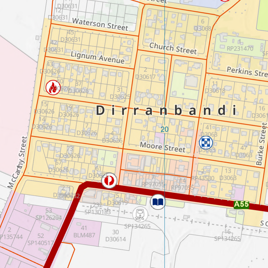 Dirranbandi (8540-412) Map by Department of Natural Resources and Mines ...