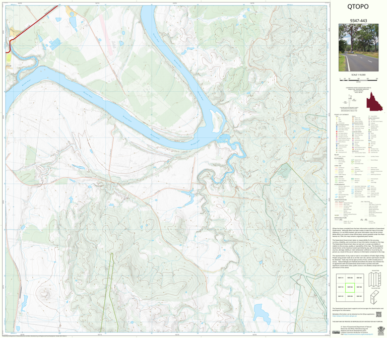 Drinan (9347-443) Map by Department of Natural Resources and Mines ...