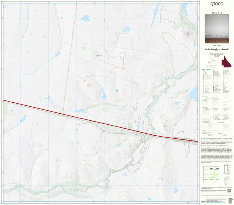 Duck Ponds (8550-112) Map by Department of Natural Resources and Mines ...