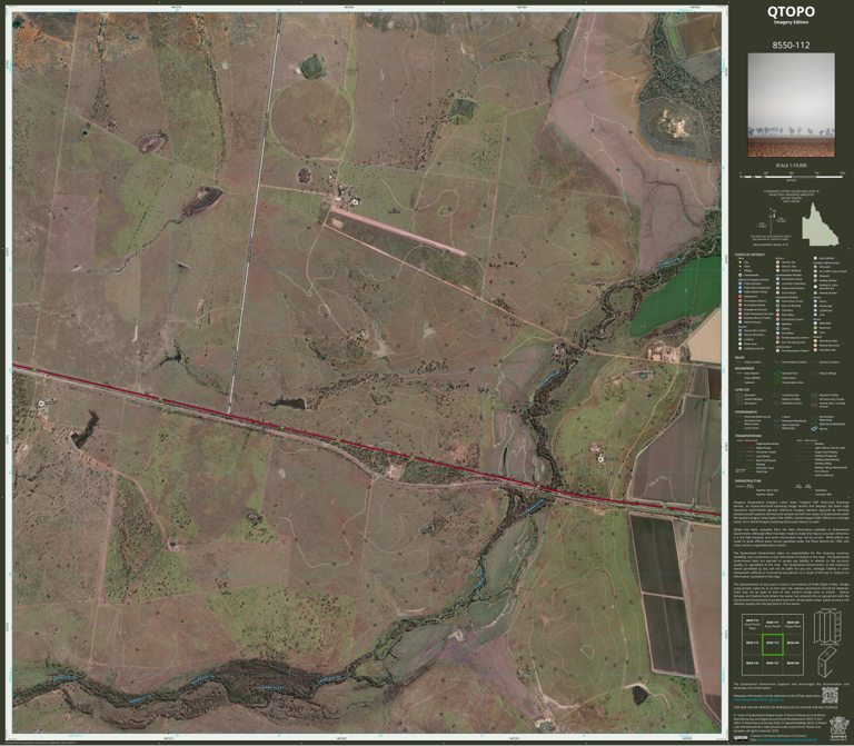 Duck Ponds (8550-112i) Map by Department of Natural Resources and Mines ...