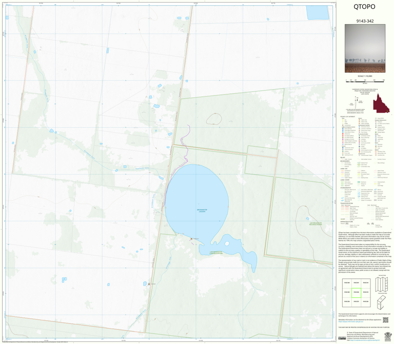 Ducklo (9143-342) Map by Department of Natural Resources and Mines ...