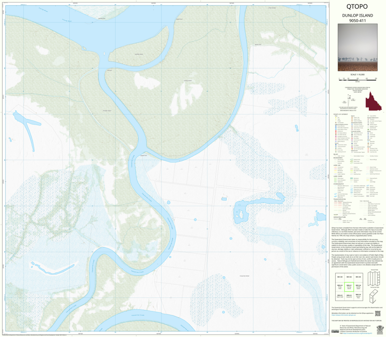 Dunlop Island (9050-411) Map by Department of Natural Resources and ...
