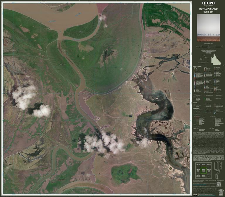 DUNLOP ISLAND (9050-411i) Map by Department of Natural Resources and ...