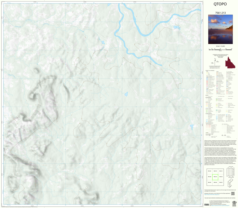 Durham (7561-213) Map by Department of Natural Resources and Mines ...