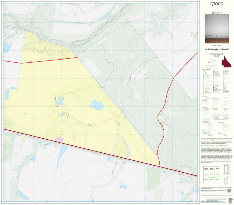 Emerald (8550-411) Map by Department of Natural Resources and Mines ...
