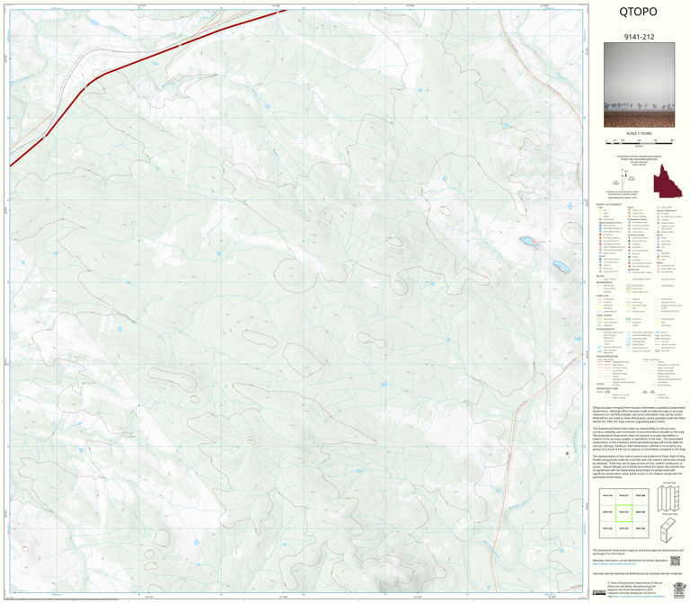 Gore (9141-212) Map by Department of Natural Resources and Mines ...