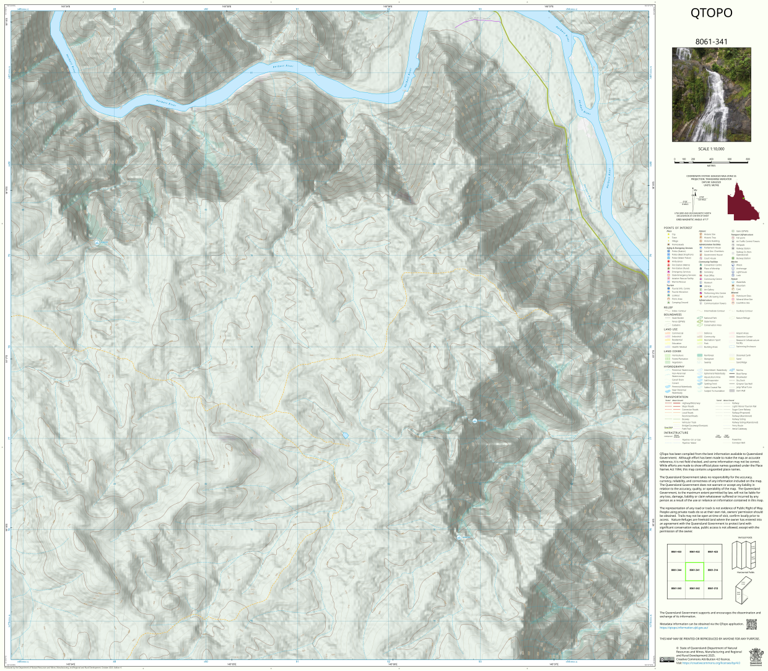 Gorge Range (8061-341) Map by Department of Natural Resources and Mines ...