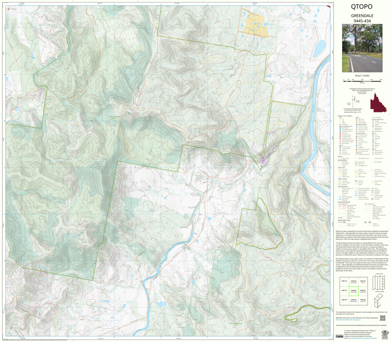 Greendale (9445-434) Map by Department of Natural Resources and Mines ...