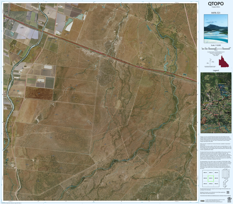 Gumlu (8458-321i) Map by Department of Natural Resources and Mines ...