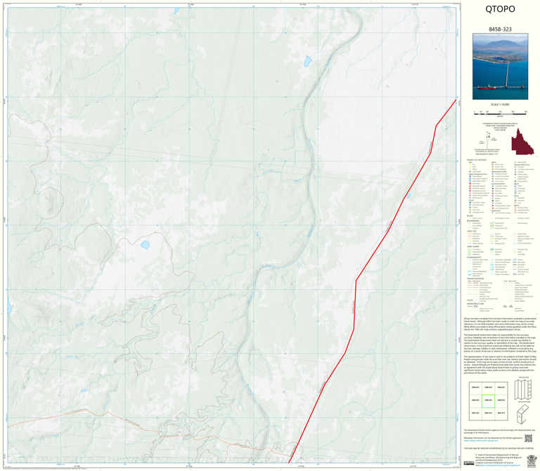 Gumlu (8458-323) Map by Department of Natural Resources and Mines ...