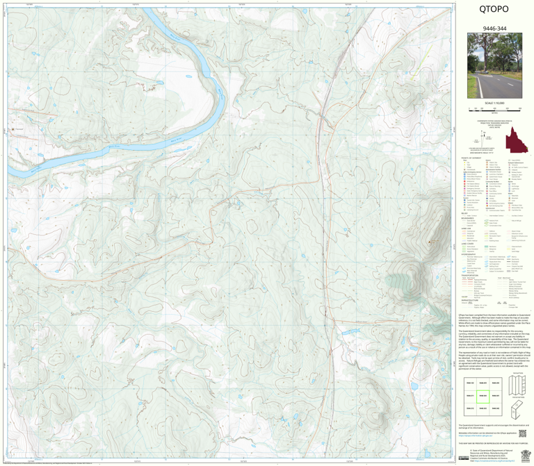 Gundiah (9446-344) Map by Department of Natural Resources and Mines ...