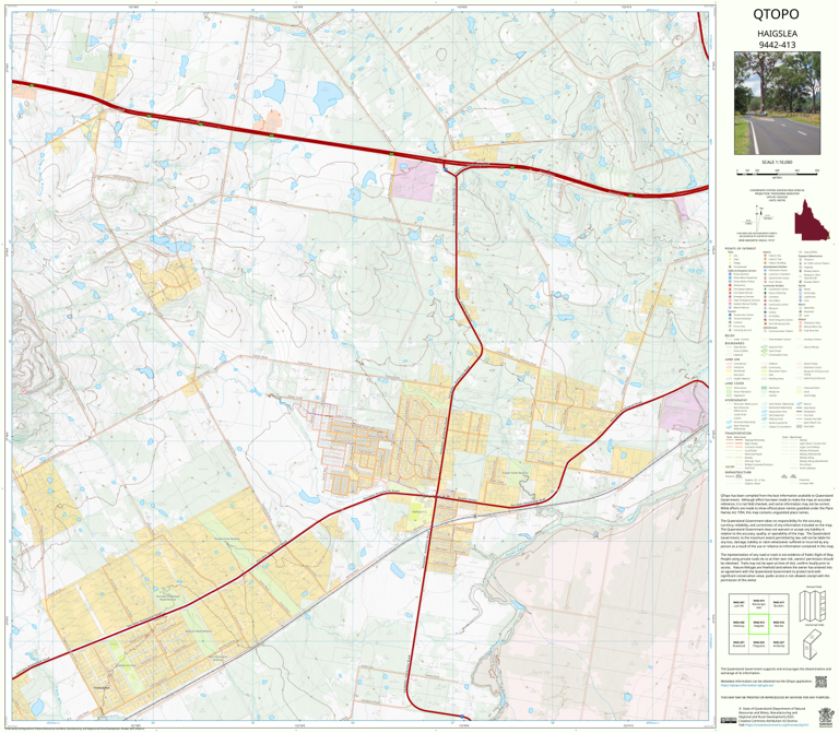 Haigslea (9442-413) Map by Department of Natural Resources and Mines ...