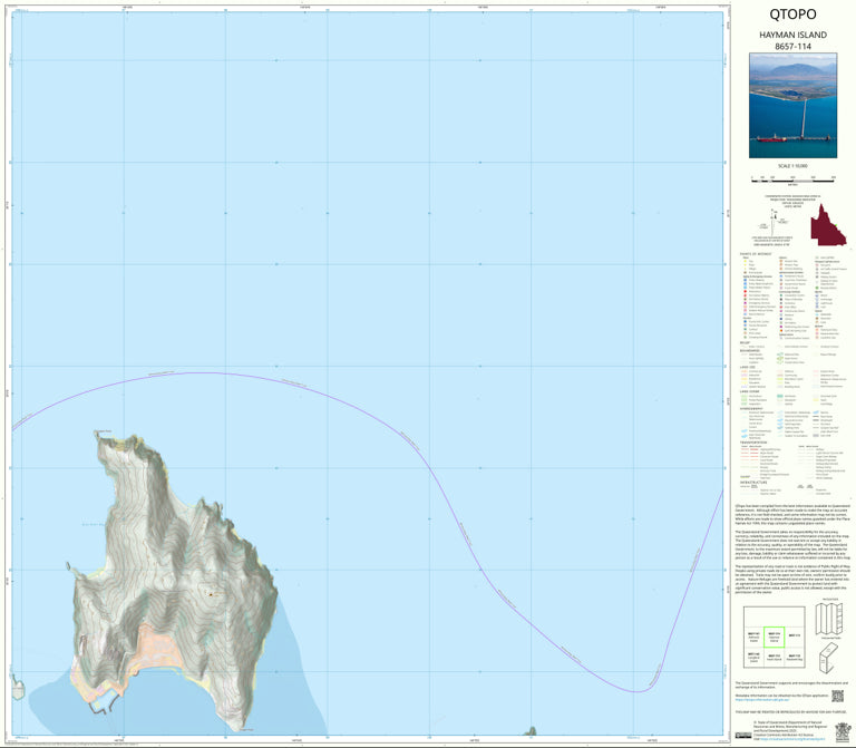 Hayman Island (8657-114) Map by Department of Natural Resources and ...