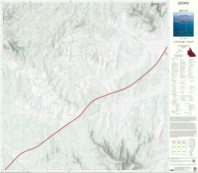 Hazledean (8655-224) Map by Department of Natural Resources and Mines ...