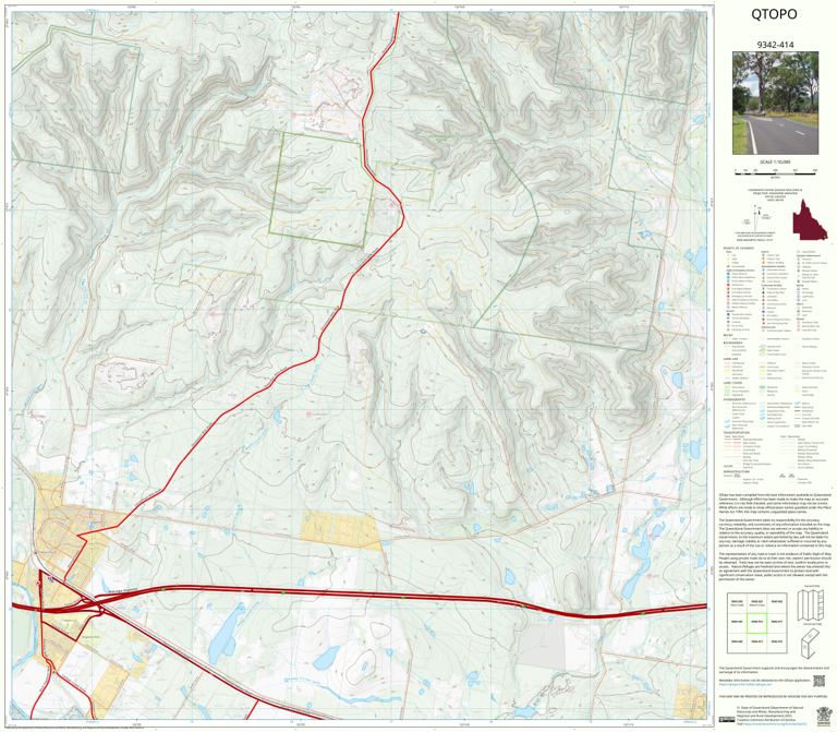 Helidon (9342-414) Map by Department of Natural Resources and Mines ...