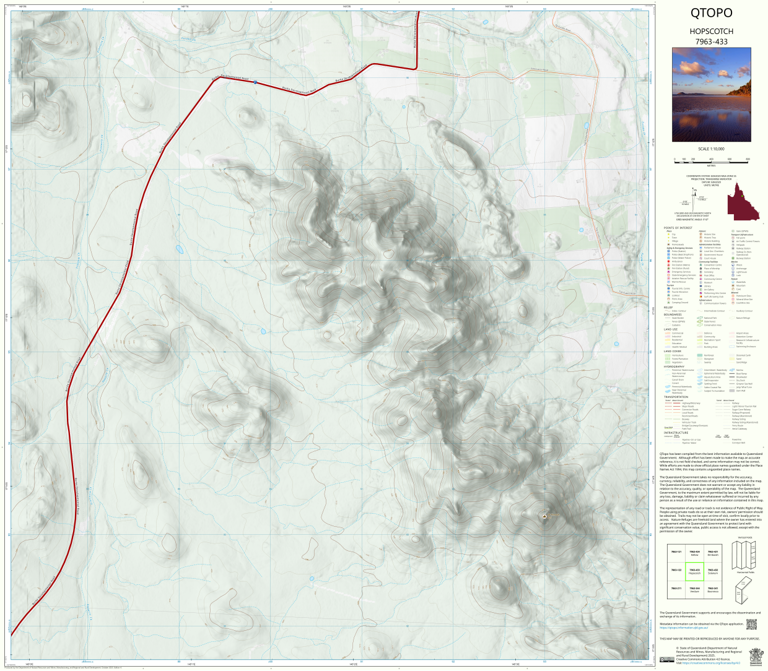 Hopscotch (7963-433) Map by Department of Natural Resources and Mines ...