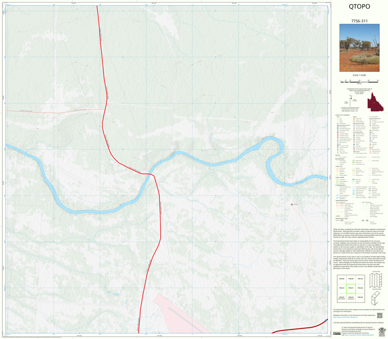 Hughenden (7756-311) Map by Department of Natural Resources and Mines ...