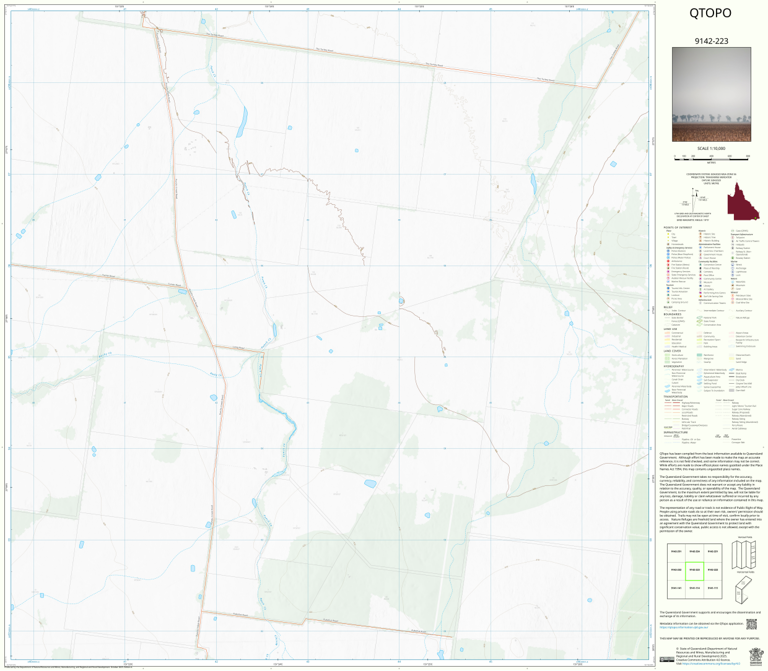 Ivanhoe (9142-223) Map by Department of Natural Resources and Mines ...