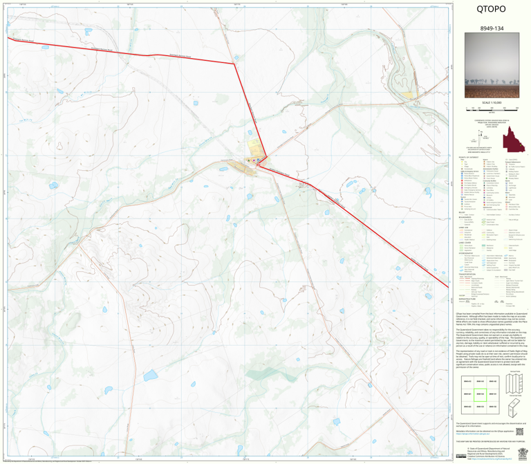 Jambin (8949-134) Map by Department of Natural Resources and Mines ...