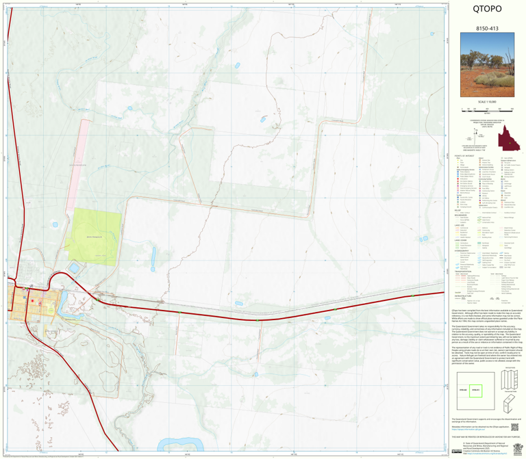 Jericho (8150-413) Map by Department of Natural Resources and Mines ...
