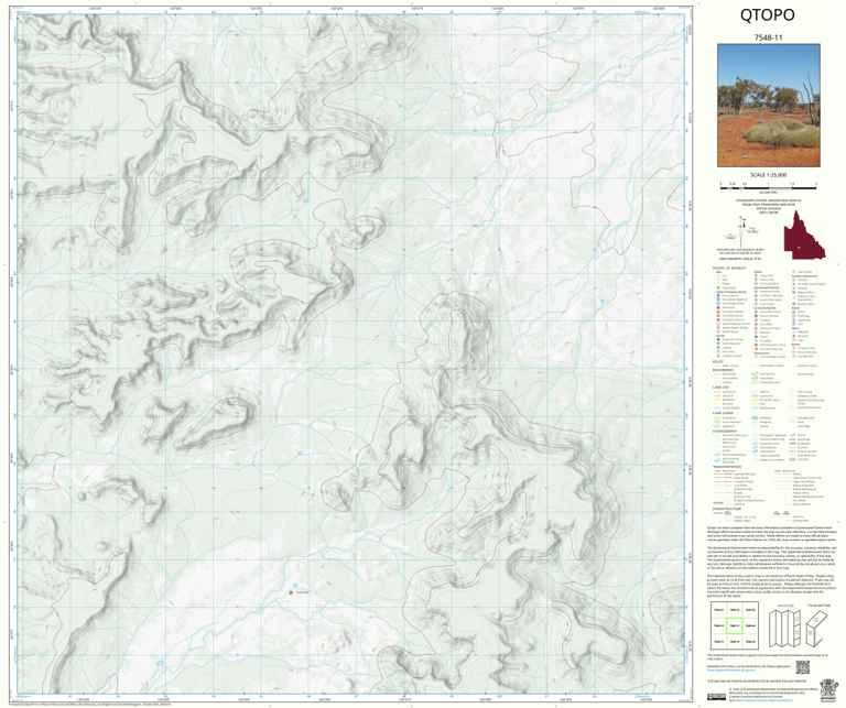 Jundah (7548-11) Map by Department of Natural Resources and Mines ...