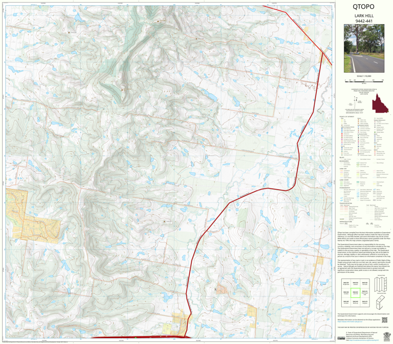 Lark Hill (9442-441) Map by Department of Natural Resources and Mines ...