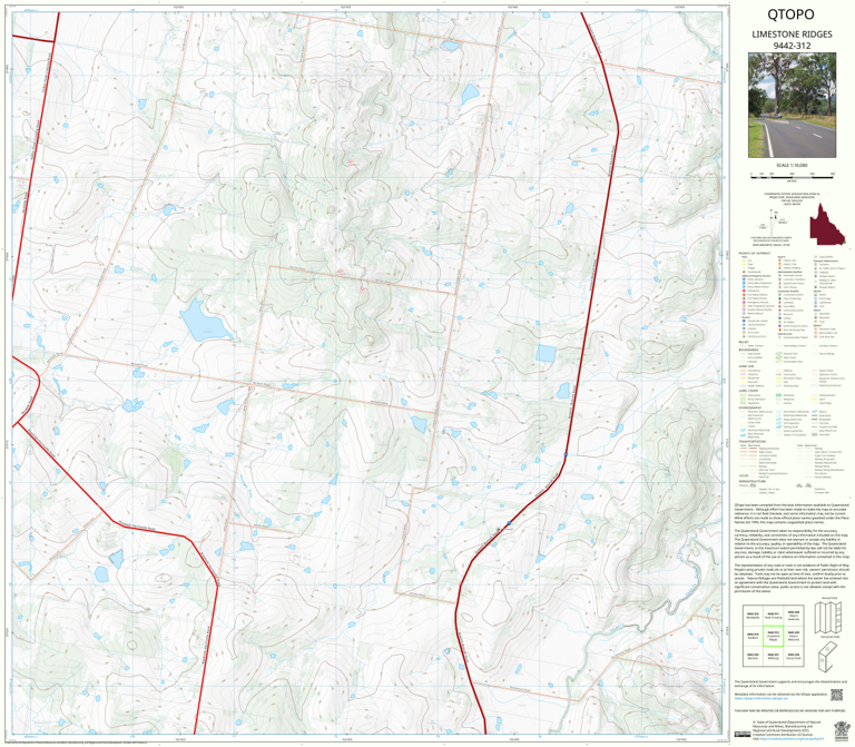 Limestone Ridges (9442-312) Map by Department of Natural Resources and ...