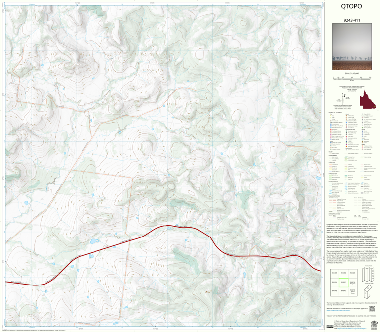 Maclagan (9243-411) Map by Department of Natural Resources and Mines ...