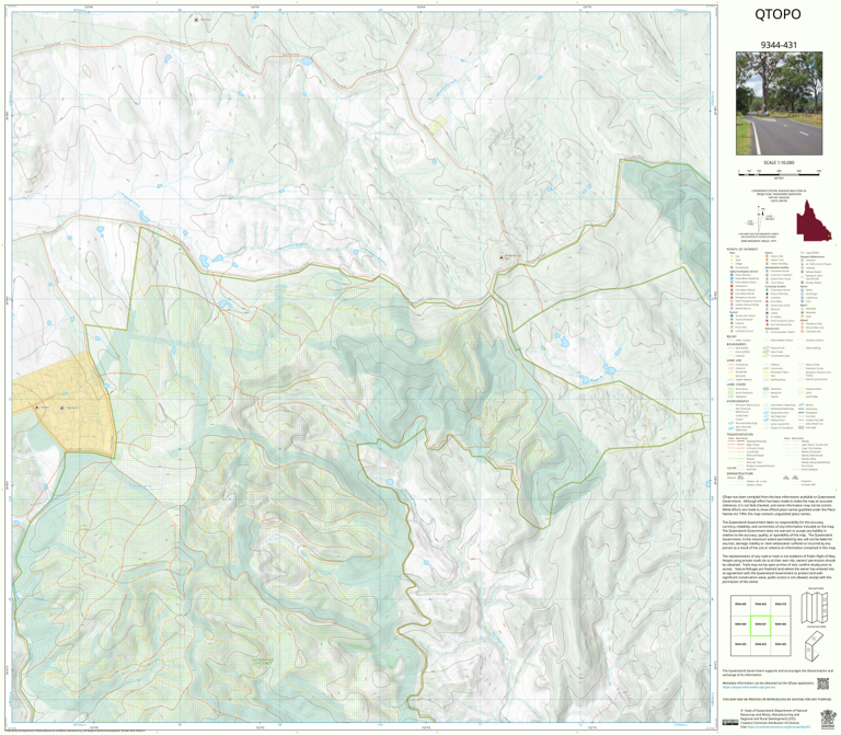Marble Top (9344-431) Map by Department of Natural Resources and Mines ...