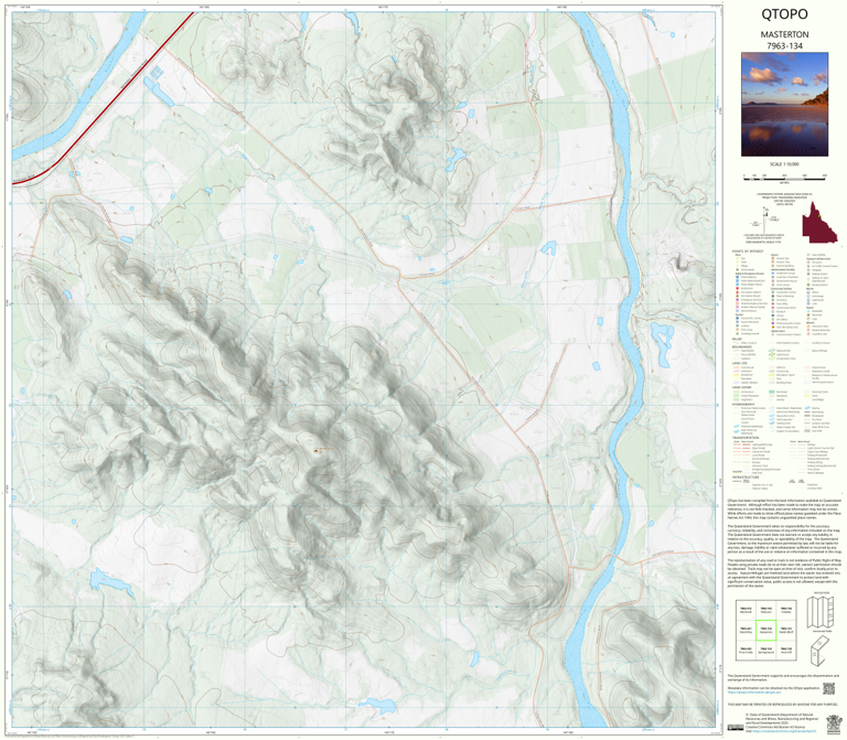 Masterton (7963-134) Map by Department of Natural Resources and Mines ...