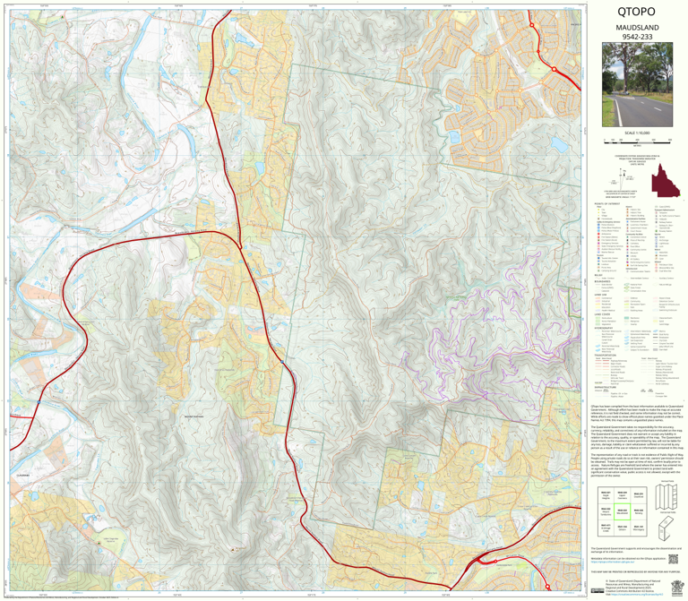 Maudsland (9542-233) Map by Department of Natural Resources and Mines ...