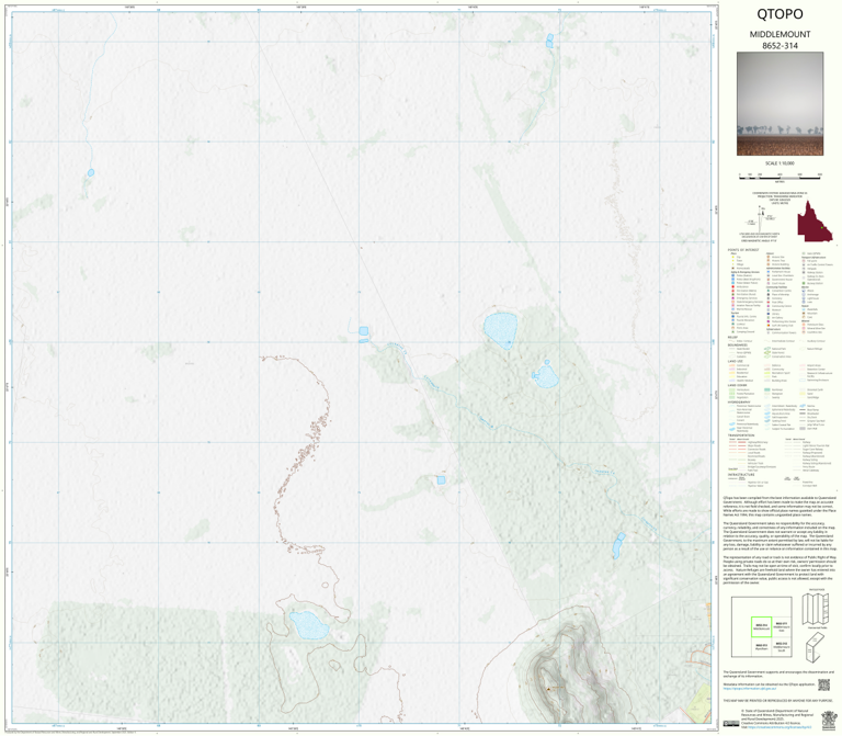Middlemount (8652-314) Map by Department of Natural Resources and Mines ...