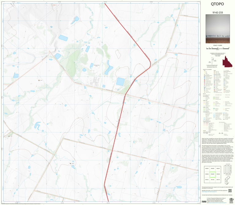 Millmerran (9142-233) Map by Department of Natural Resources and Mines ...
