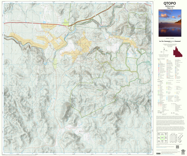 Millstream (7962-12) Map by Department of Natural Resources and Mines ...