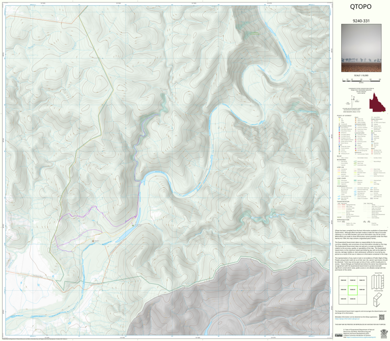 Mingoola (9240-331) Map by Department of Natural Resources and Mines ...