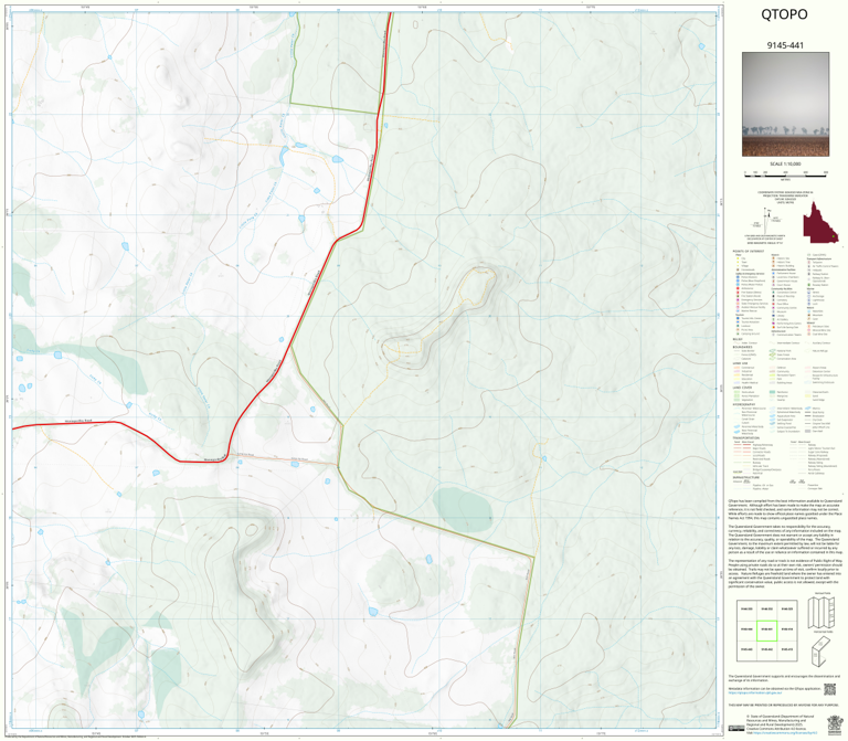 Monogorilby (9145-441) Map by Department of Natural Resources and Mines ...