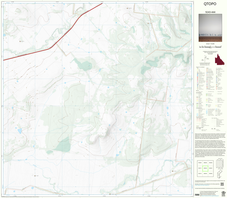 Moola (9243-444) Map by Department of Natural Resources and Mines ...
