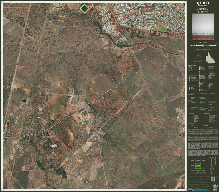 MORANBAH (8553-444i) Map by Department of Natural Resources and Mines ...