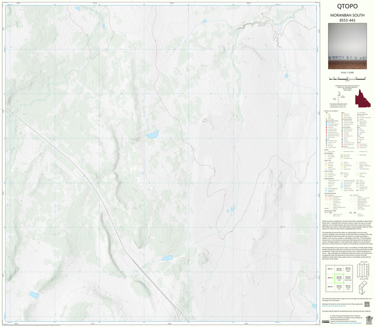 Moranbah South (8553-443) Map by Department of Natural Resources and ...